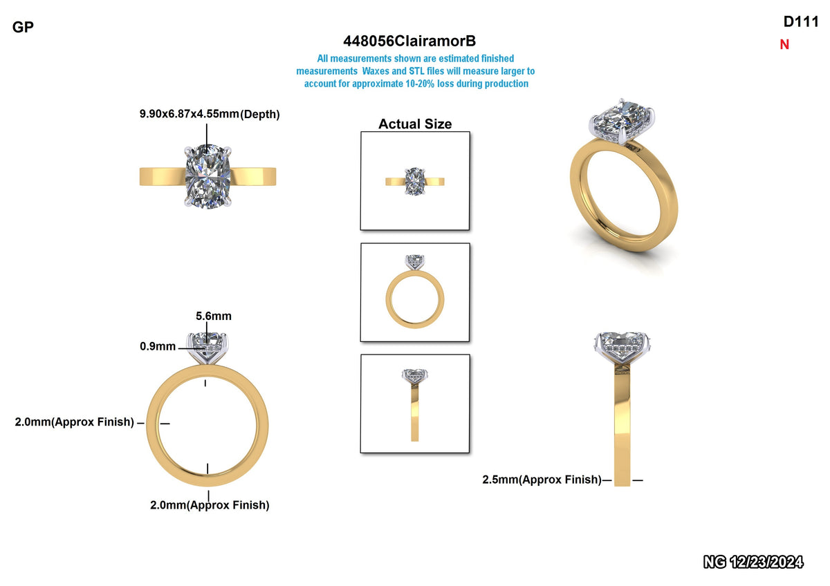 Jake S. Custom Engagement Ring – CLAIRAMOR