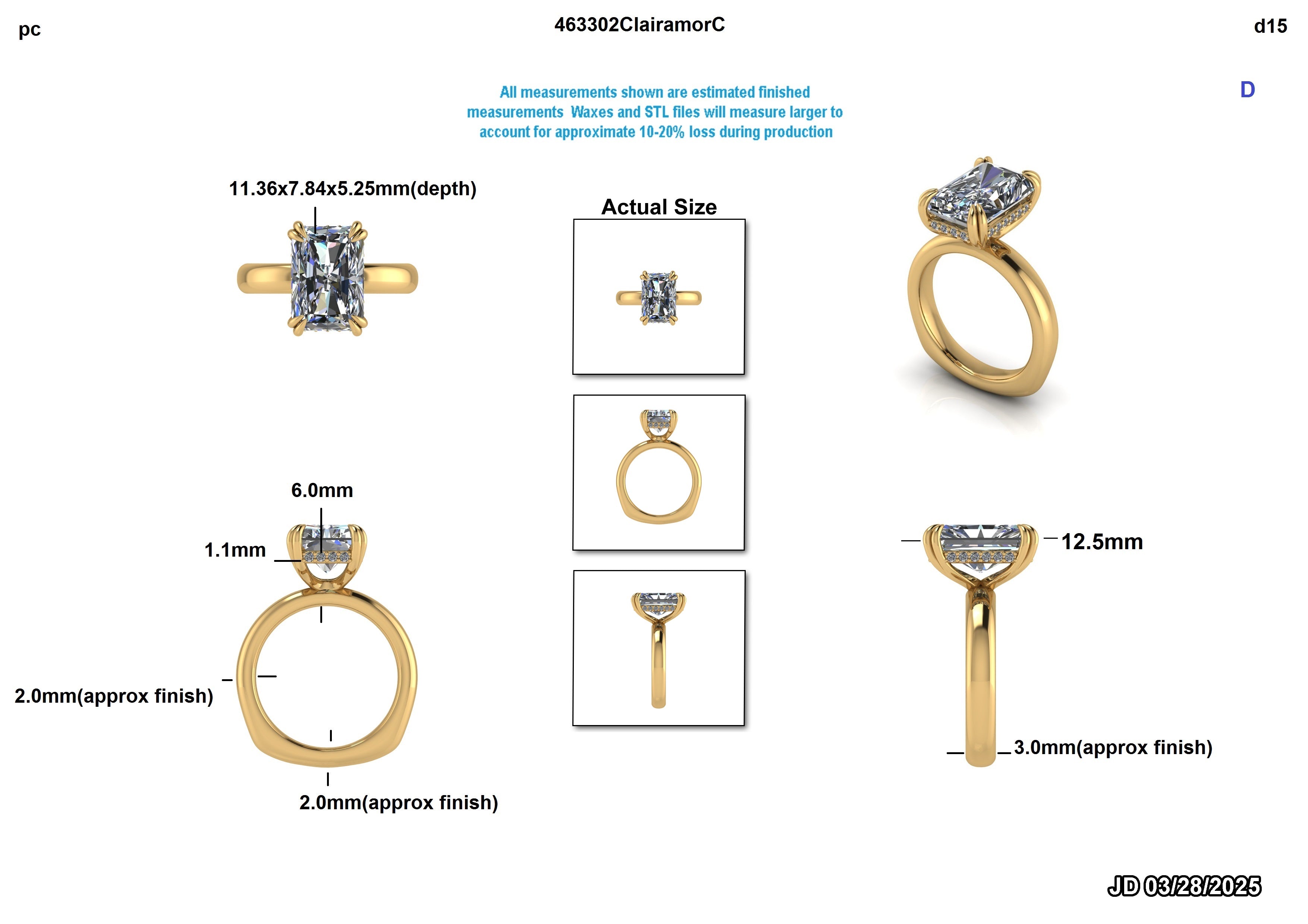 Connor L. Custom Engagement Ring – CLAIRAMOR